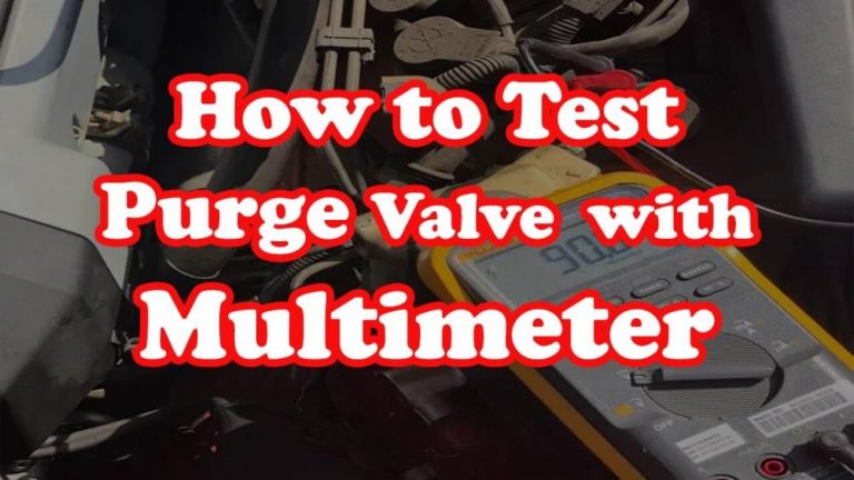 How to Test Purge Valve with Multimeter? Easy steps